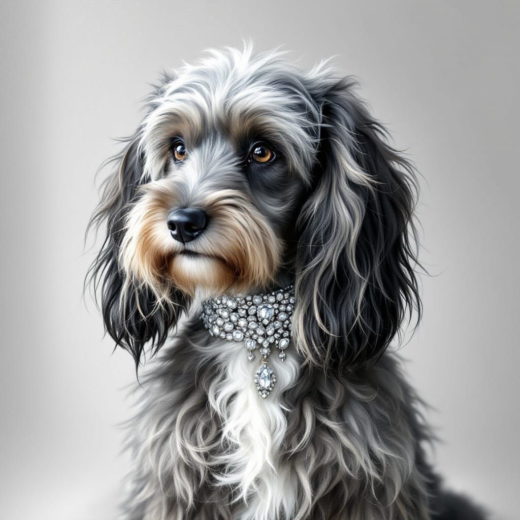 Sitting pretty. - Regal Afghan Hound Puppy in Luxurious Fant...