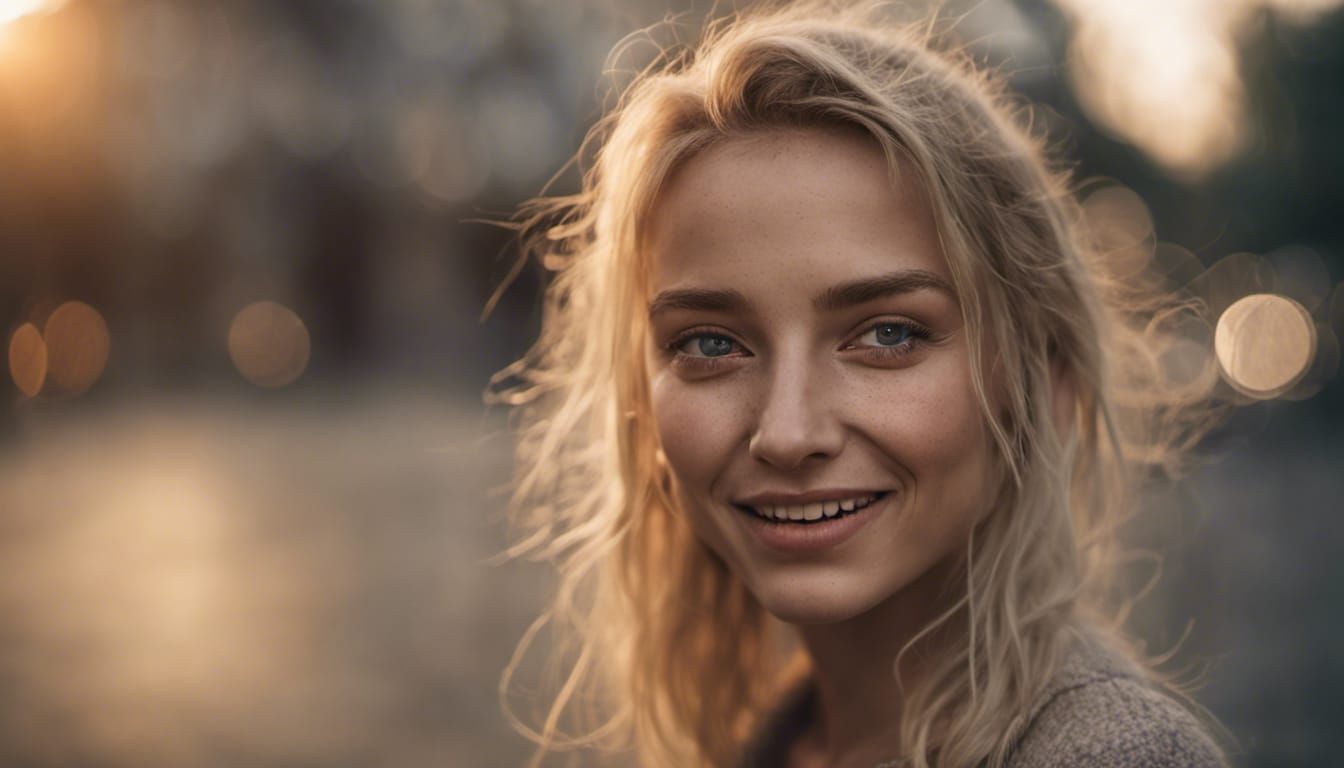 Blonde Portrait 05 - AI Generated Artwork - NightCafe Creator