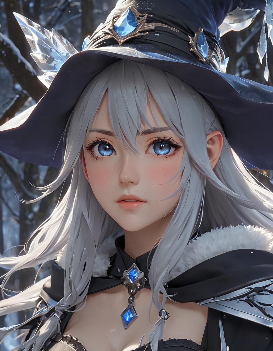 Ice Witch - AI Generated Artwork - NightCafe Creator