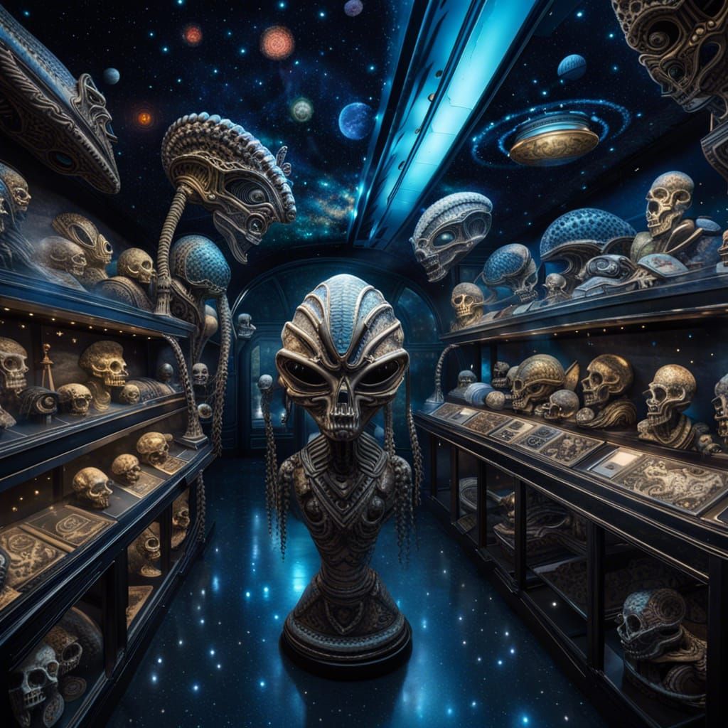Museum of Mystical Alien artifacts - AI Generated Artwork - NightCafe ...