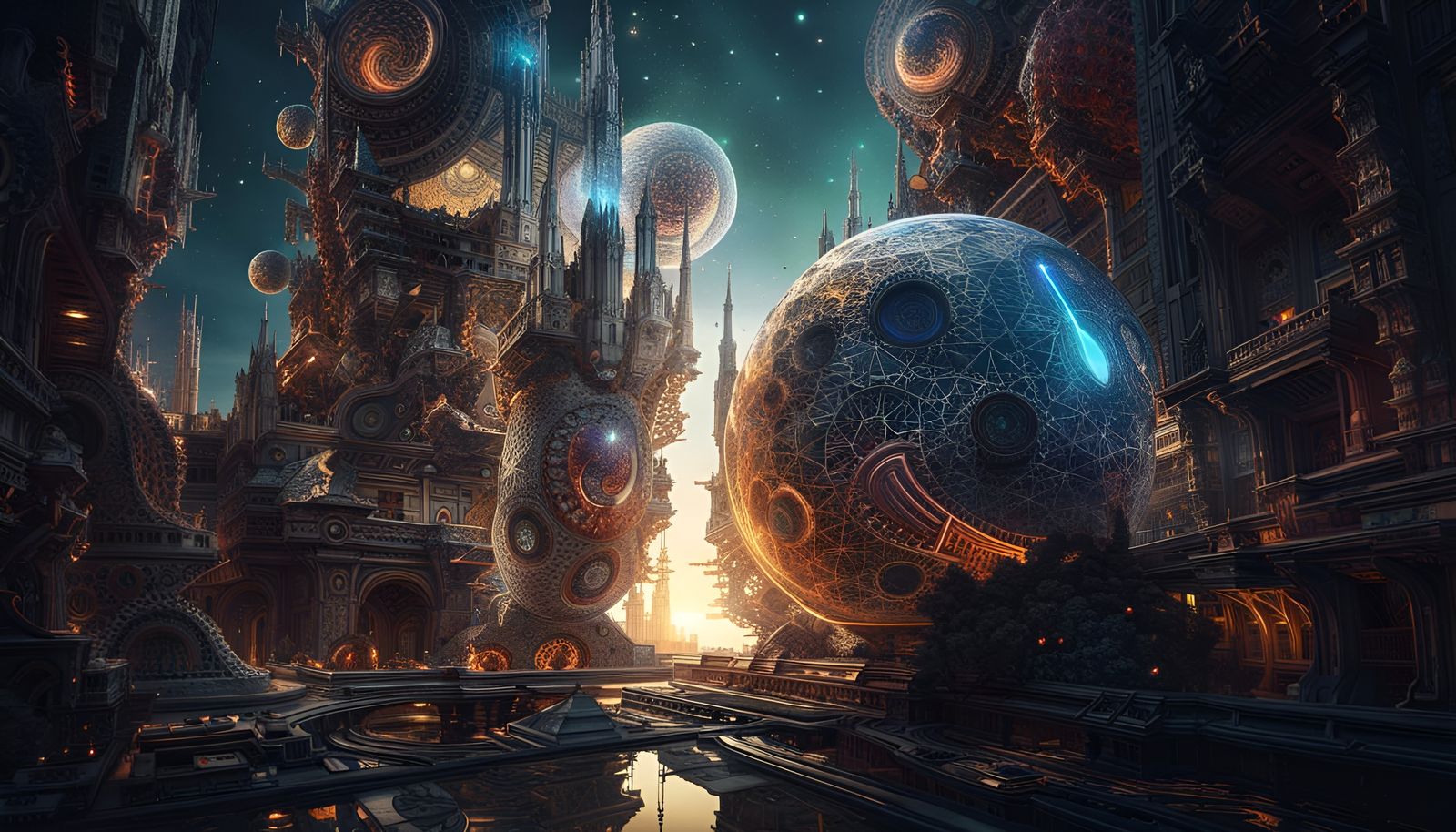 megastructure in space - AI Generated Artwork - NightCafe Creator