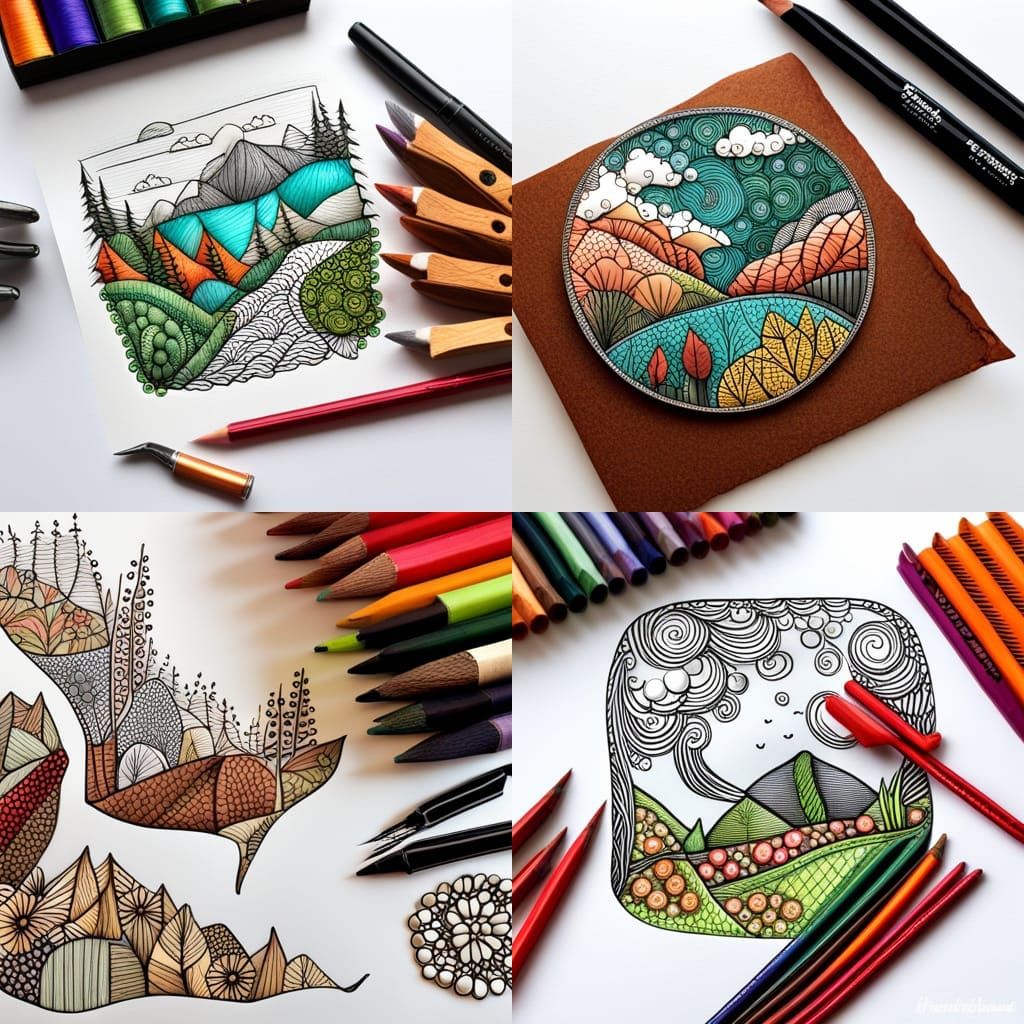 Nature-inspired Zentangles: Take inspiration from the natural world and ...