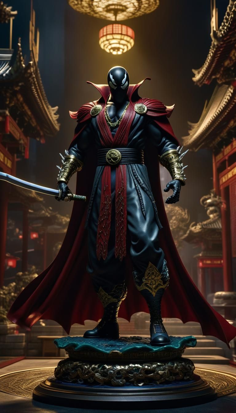 Samurai as Spawn - AI Generated Artwork - NightCafe Creator