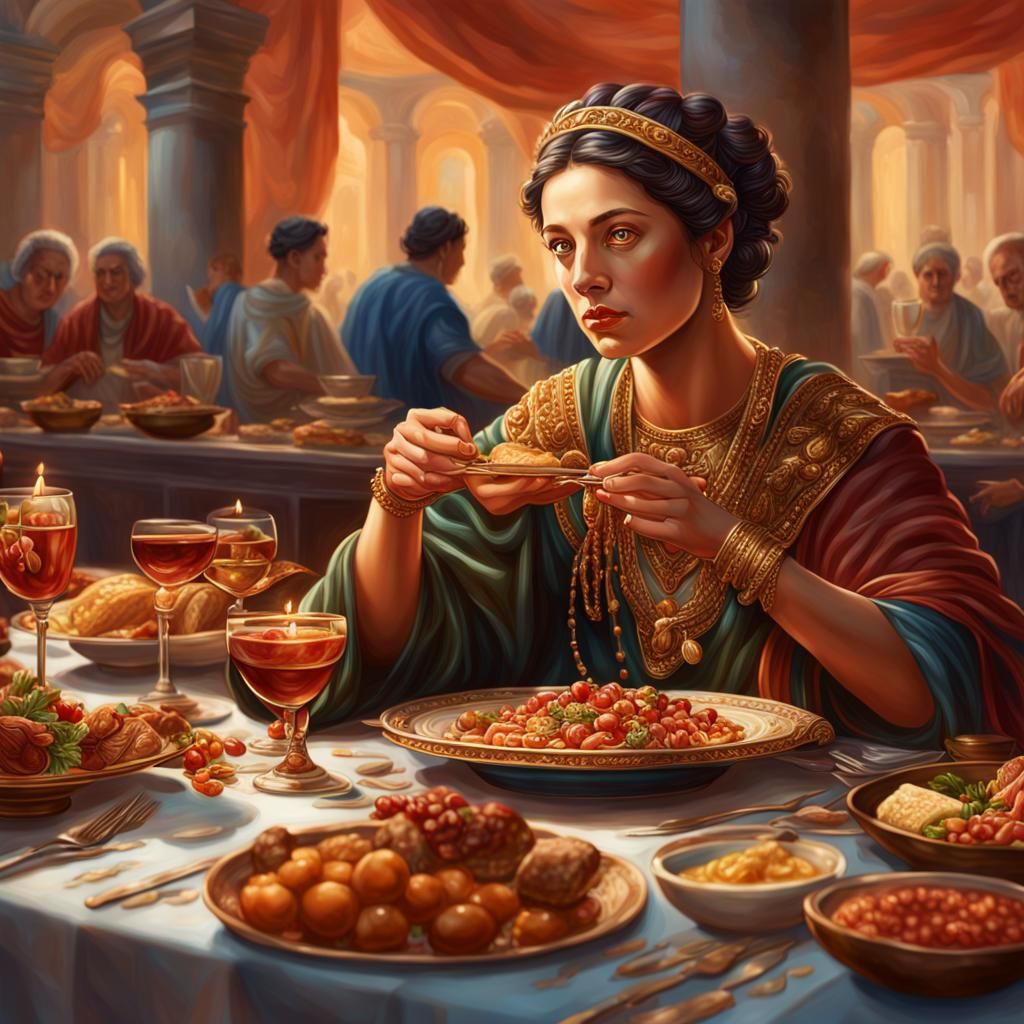 Edesia: the Roman Goddess of Food Who presides over banquets. - AI ...