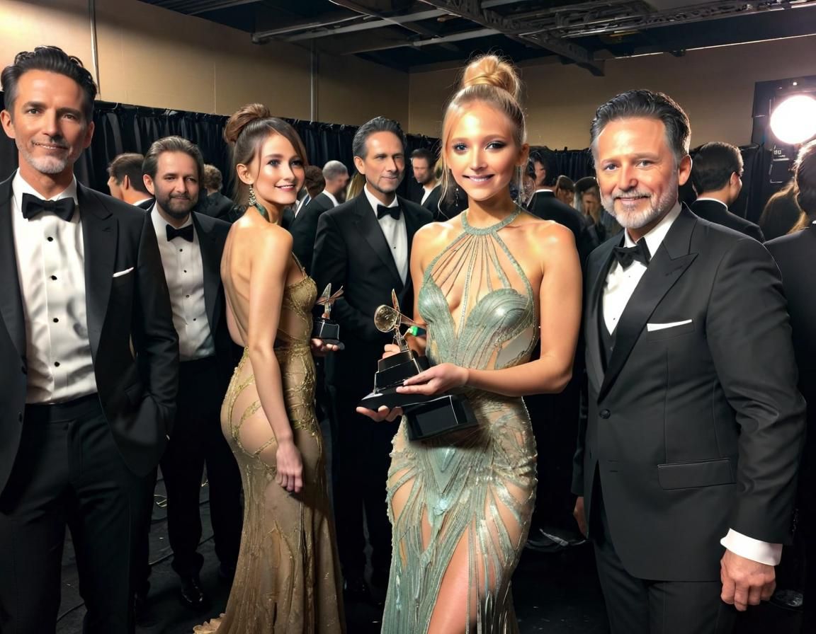 backstage at an awards show - AI Generated Artwork - NightCafe Creator