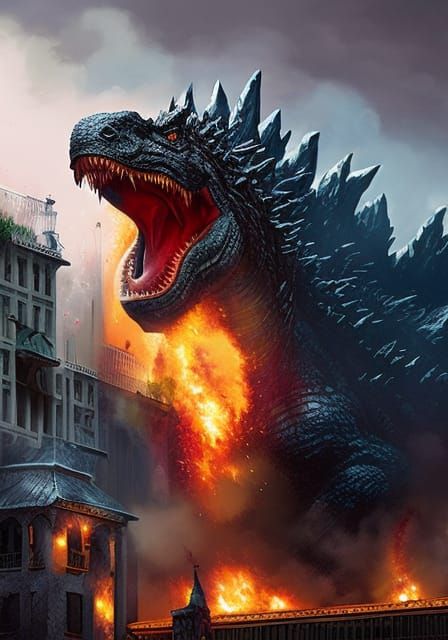 Godzilla - AI Generated Artwork - NightCafe Creator