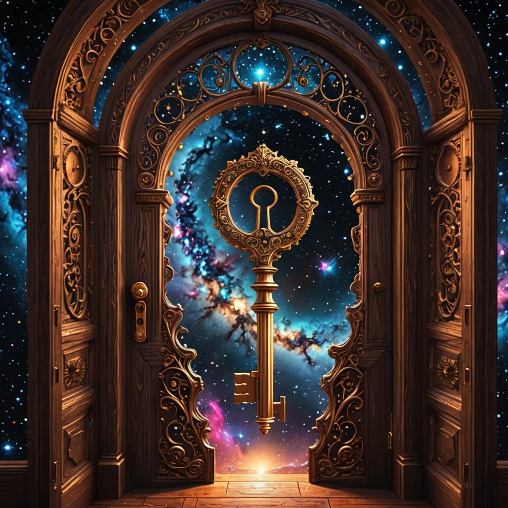 Cosmic keyhole - AI Generated Artwork - NightCafe Creator