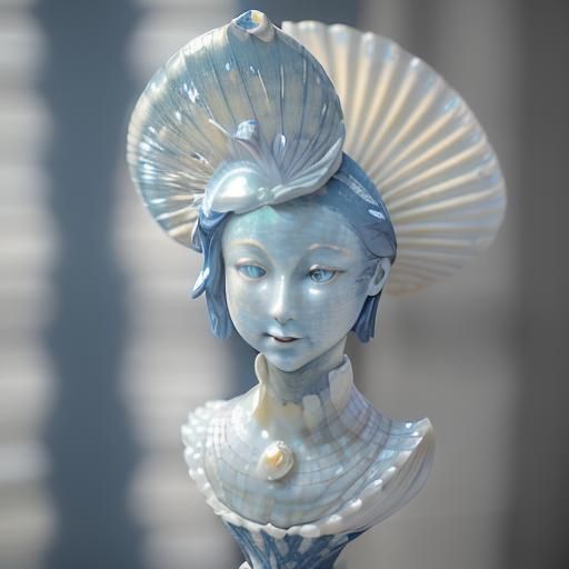 Scallop shell - AI Generated Artwork - NightCafe Creator