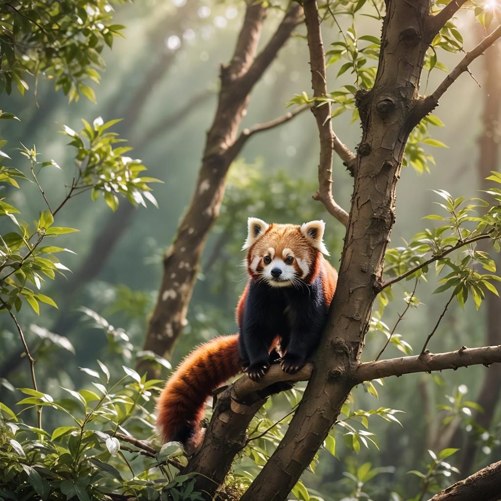 Red pandy - AI Generated Artwork - NightCafe Creator