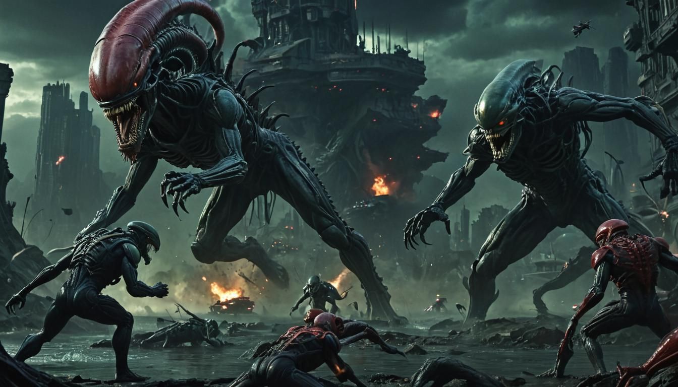 Alien War - AI Generated Artwork - NightCafe Creator