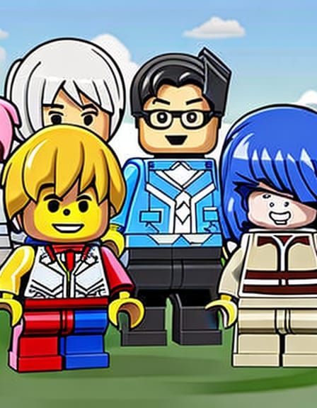 Brick Minifigures - AI Generated Artwork - NightCafe Creator