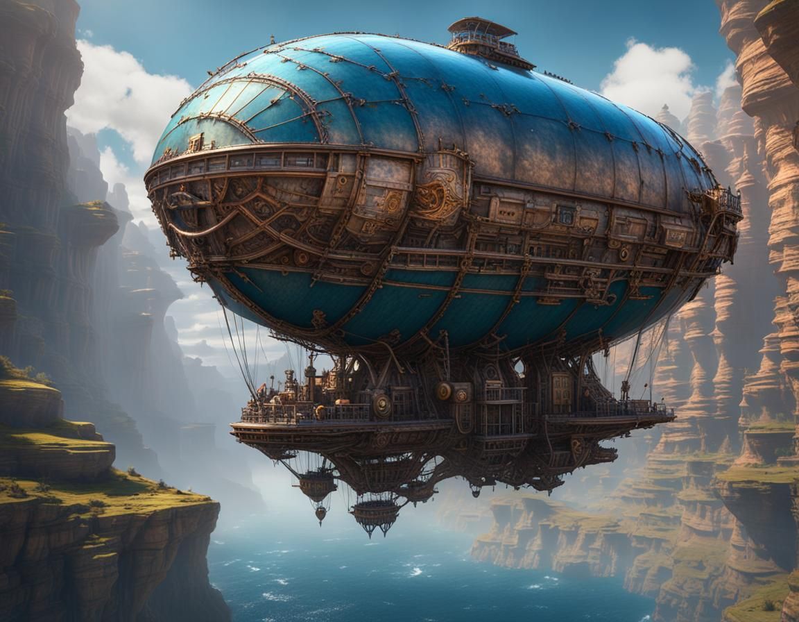 Airship - AI Generated Artwork - NightCafe Creator
