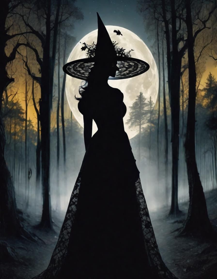 Moonlit Witch - AI Generated Artwork - NightCafe Creator