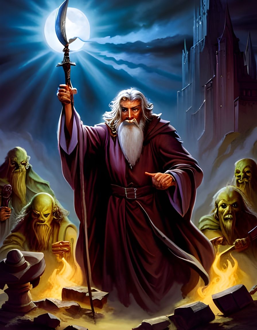 The Wizard Summons his Dark Army - AI Generated Artwork - NightCafe Creator