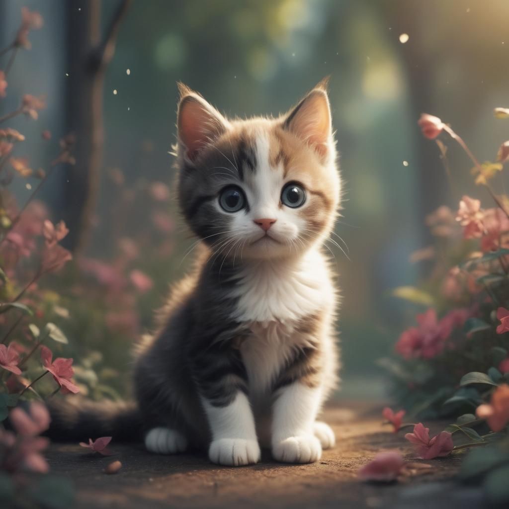 Cute cat - AI Generated Artwork - NightCafe Creator