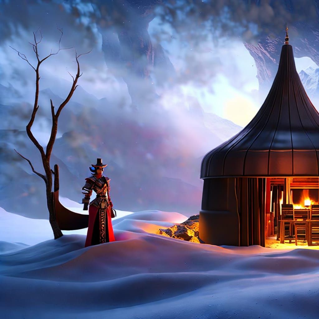 The inviting atmosphere of a Yakutian yurt, with its warm fire and ...