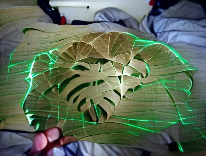 Monstera leaf - AI Generated Artwork - NightCafe Creator