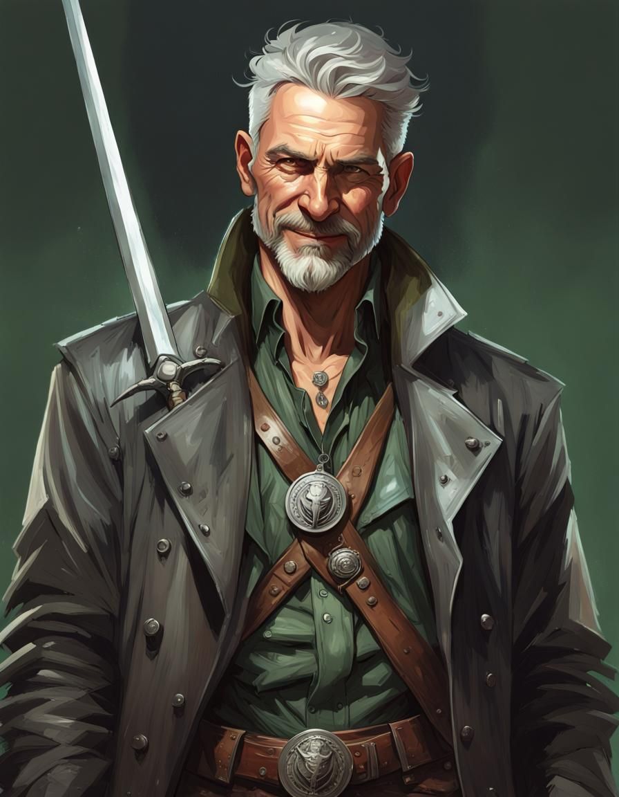 Not so old Witcher Vesemir. Master Swordsman and leader of the School of the Wolf in Kaer Morhen ...