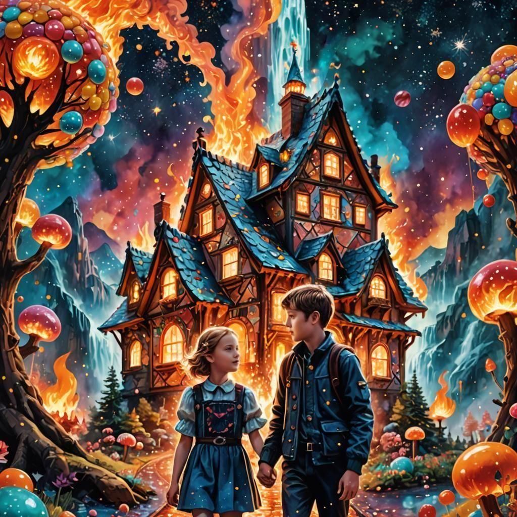 Adventures of Hansel and Gretel - AI Generated Artwork - NightCafe Creator