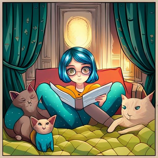 reading - AI Generated Artwork - NightCafe Creator