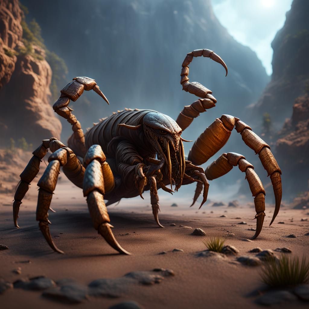 giant scorpion - AI Generated Artwork - NightCafe Creator