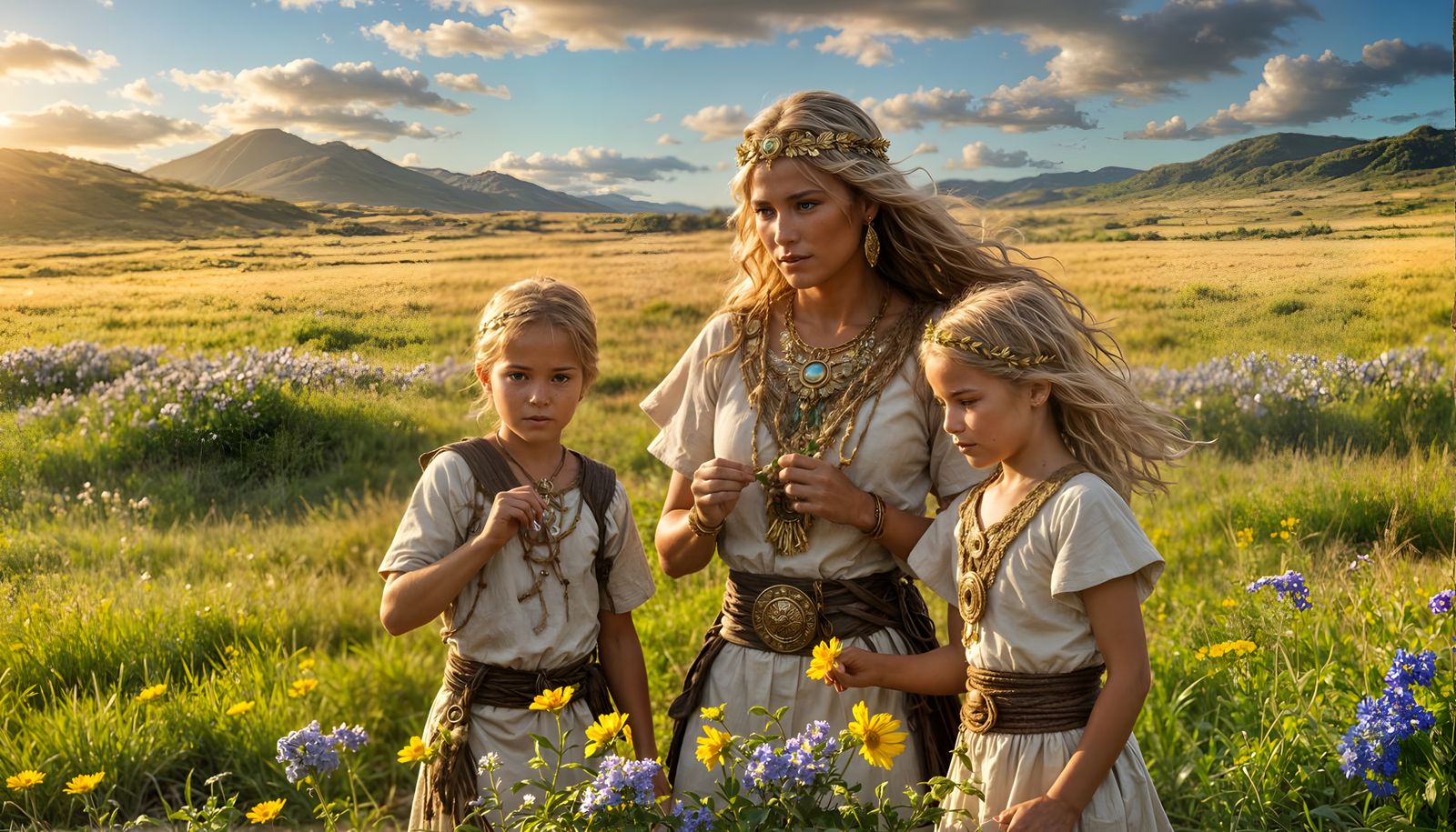 Aurora and the Blossoms of the Steppe