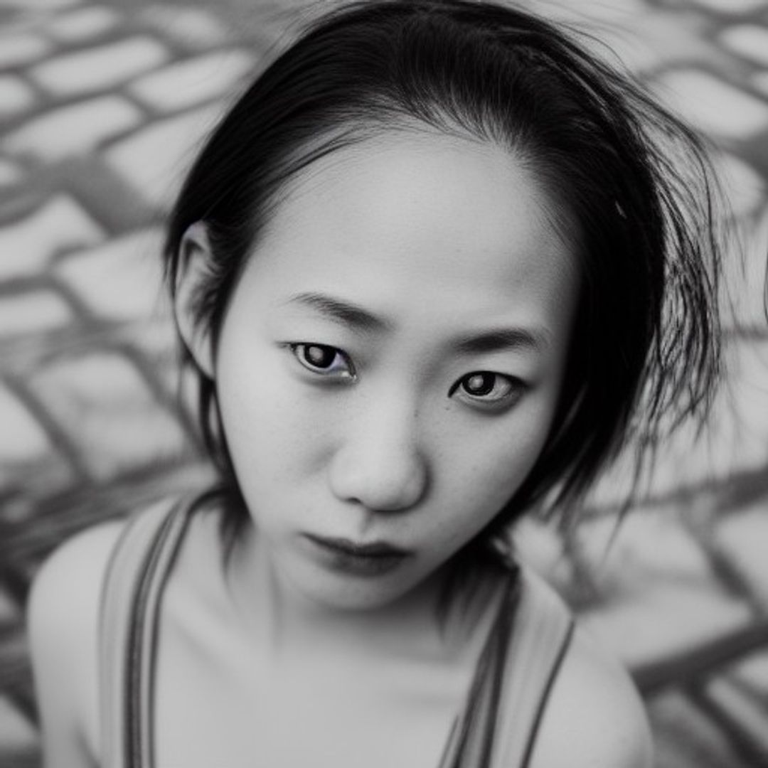 Close up photograph of a girl's face macro 35mm - AI Generated Artwork ...