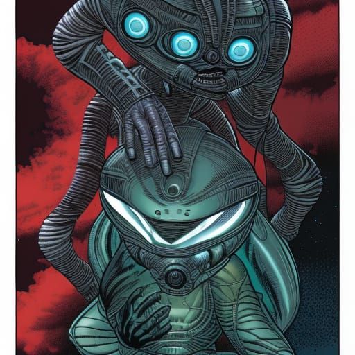 Aliens taking over - AI Generated Artwork - NightCafe Creator