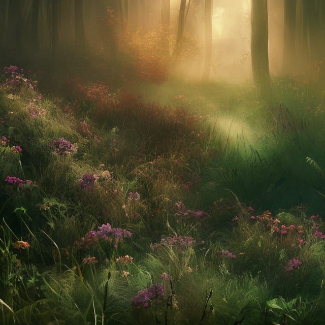Subtle Sun Rays, Nature, & Flowers - AI Generated Artwork - NightCafe ...