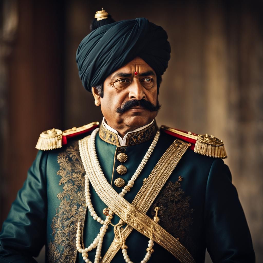 Dignified portrait of Tipu Sultan - AI Generated Artwork - NightCafe Creator