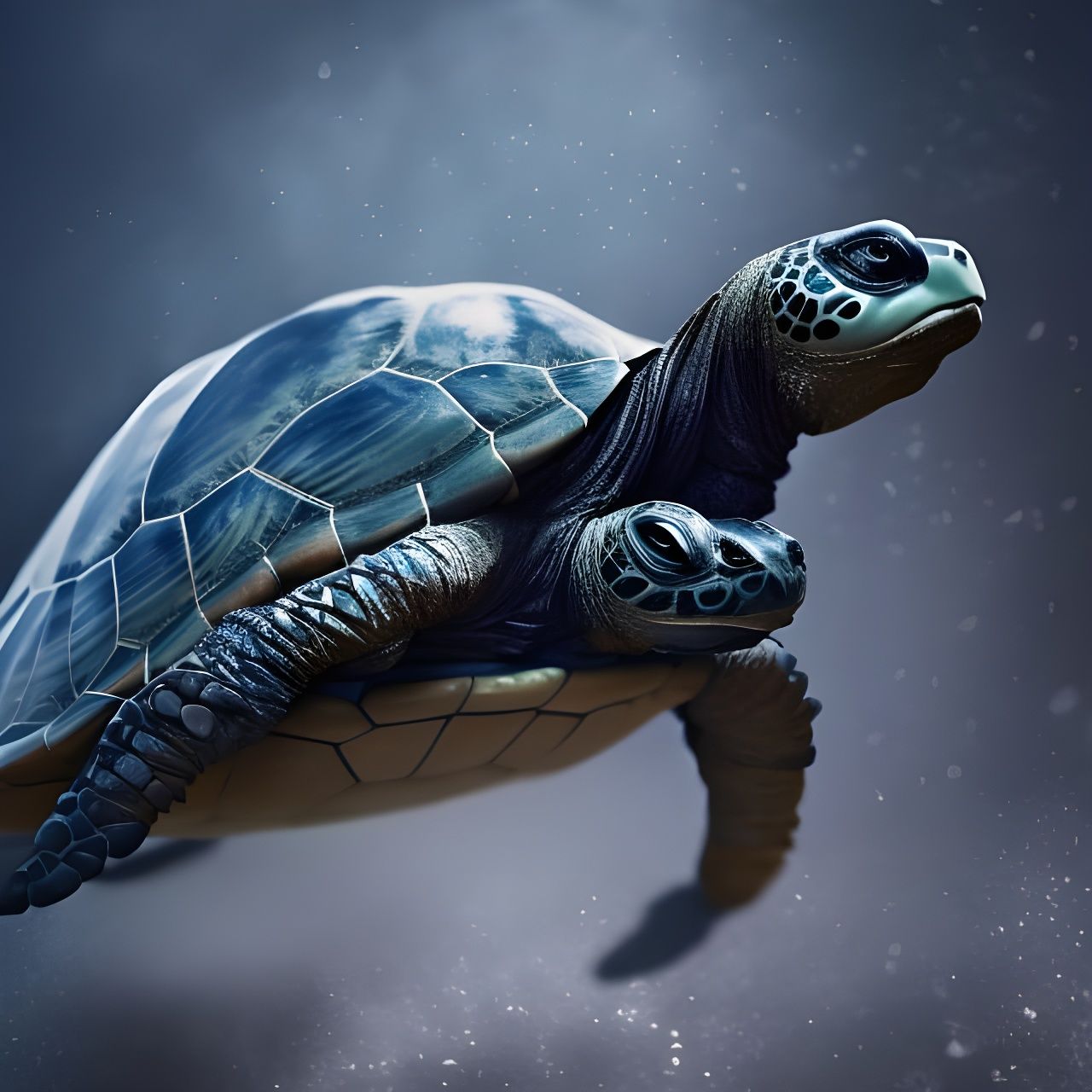 The two-head turtle - AI Generated Artwork - NightCafe Creator