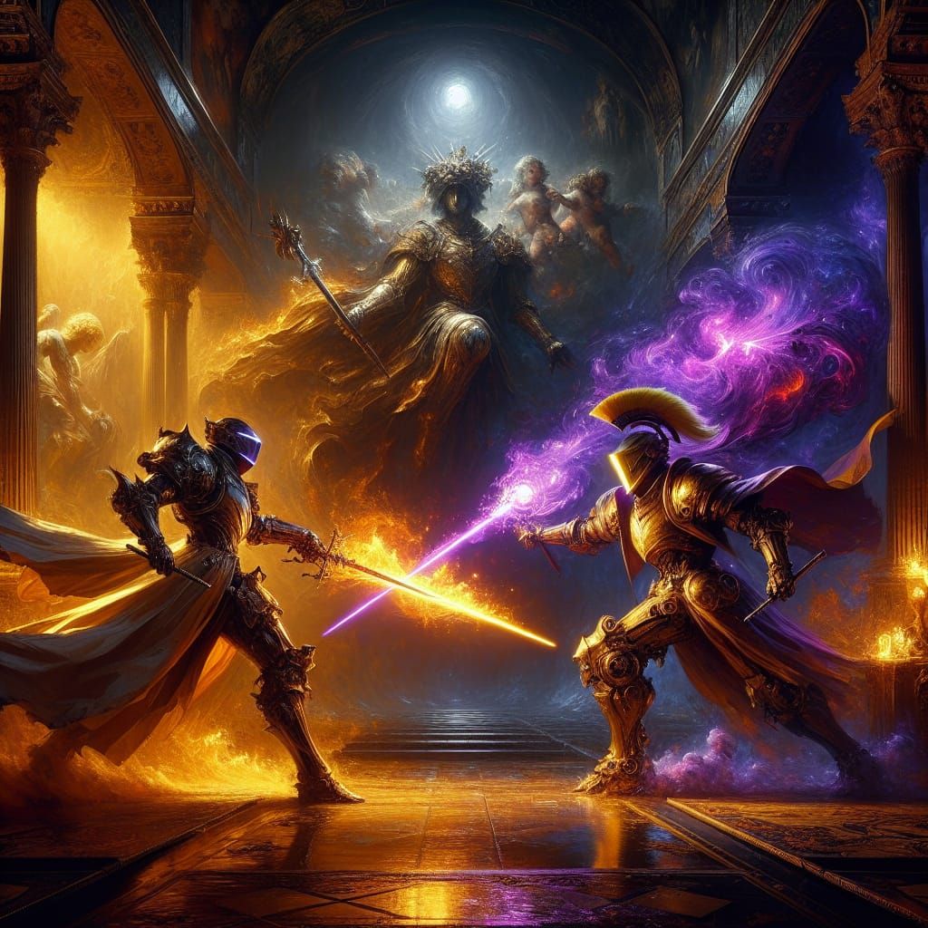 The battle for the throne - AI Generated Artwork - NightCafe Creator