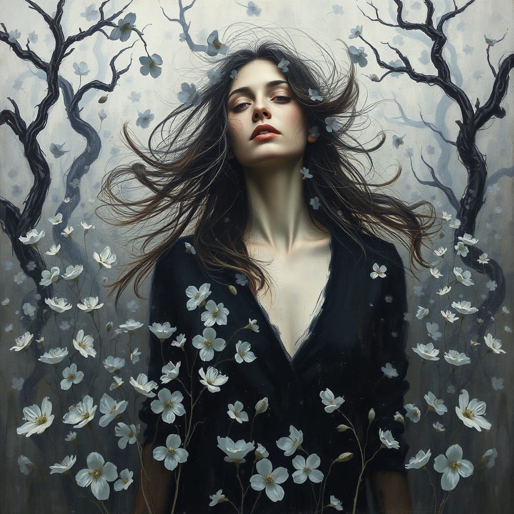 surreal art frenetic bold strokes somber euphoric melancholic ...