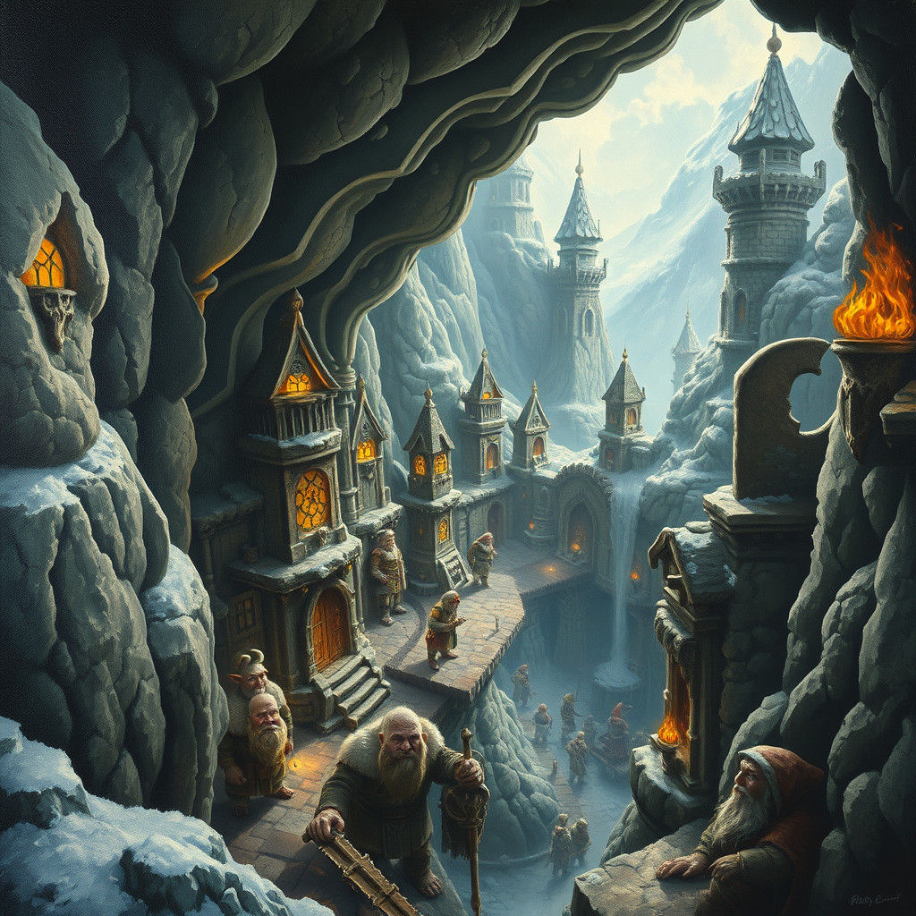 Dwarven City 😍 - Dwarven Metropolis in Frostpunk Elegance