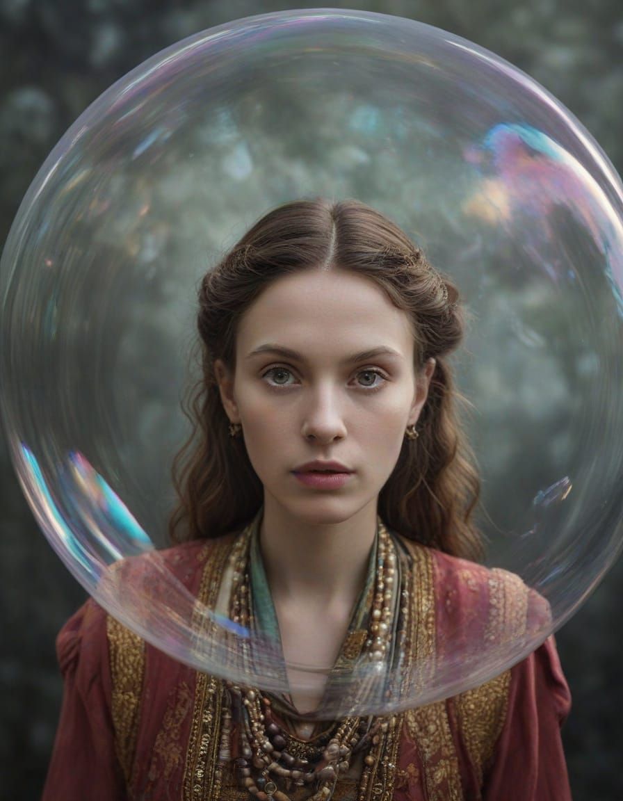 Big bubble, no trouble - Vivid, Hyperrealistic Bubble Scene ...