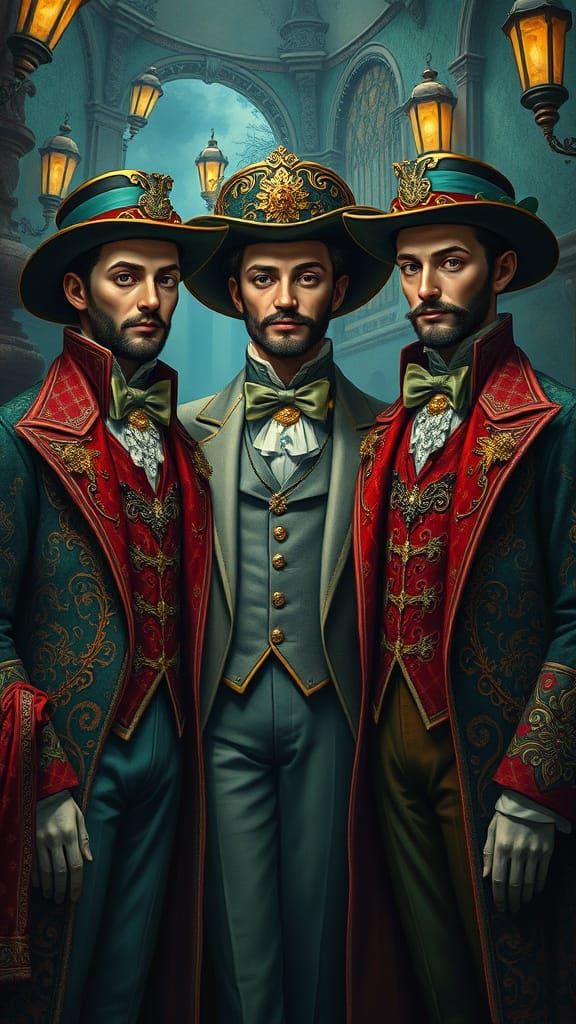 Fairytale Love Triangle Tim Burton complementary colors deep color ...