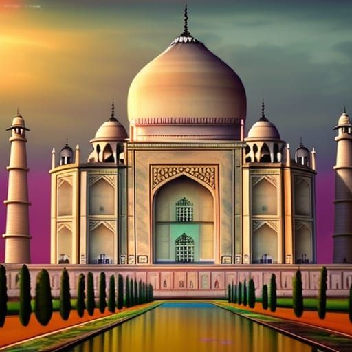 Taj Mahal - AI Generated Artwork - NightCafe Creator