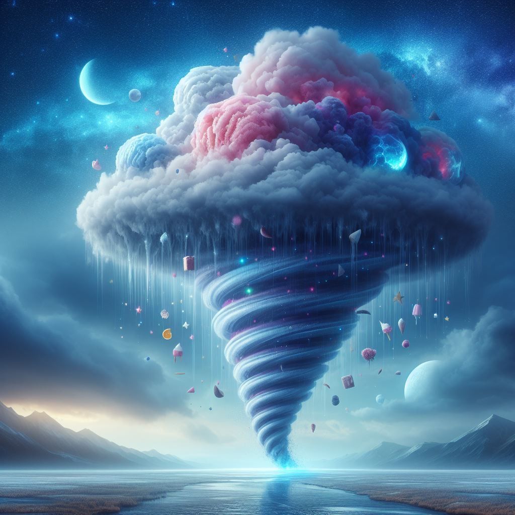 Category 5 Ice Cream Tornado - AI Generated Artwork - NightCafe Creator