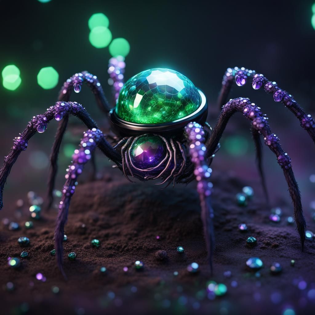The Disco Spider - AI Generated Artwork - NightCafe Creator