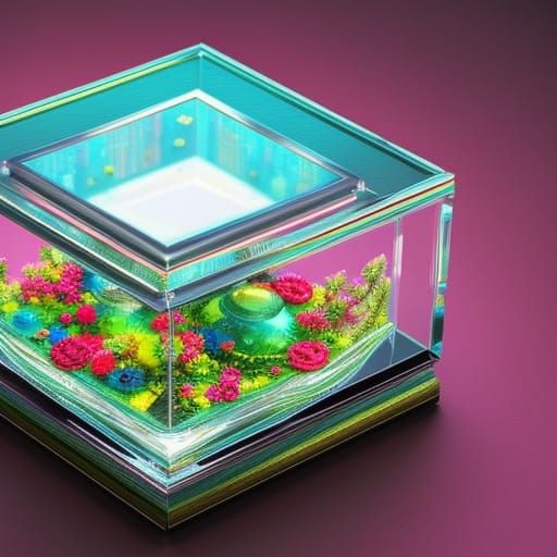 Garden in a box - AI Generated Artwork - NightCafe Creator