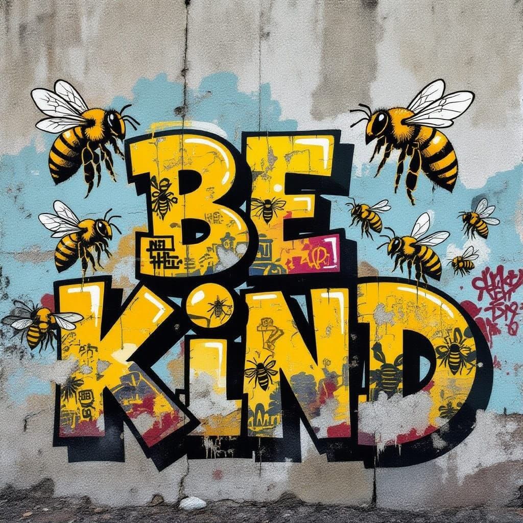 🐝Challenge: Graffiti Art with words