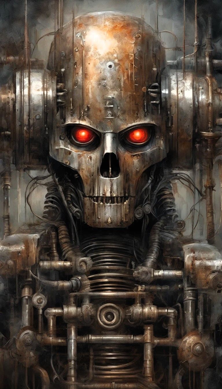 Rusty robot 2 - AI Generated Artwork - NightCafe Creator