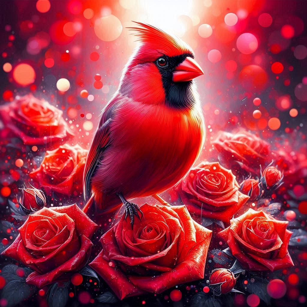 Red Cardinal - AI Generated Artwork - NightCafe Creator