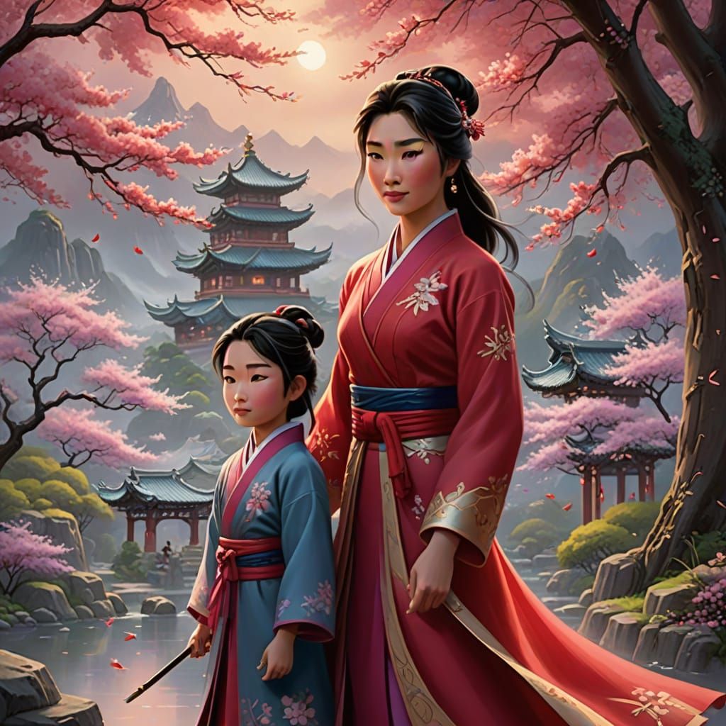 Mulan and her daughter - Mulan and her daughter