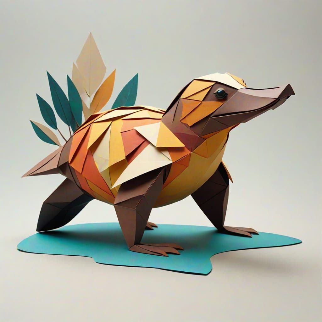 Paper Craft Platypus v2 - Paper Craft Platypus v2