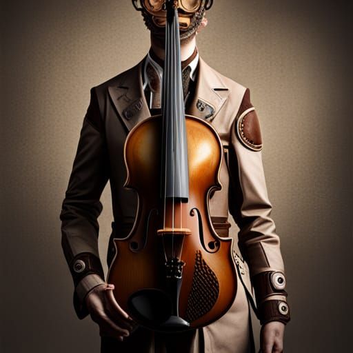 a mechanical violin - AI Generated Artwork - NightCafe Creator