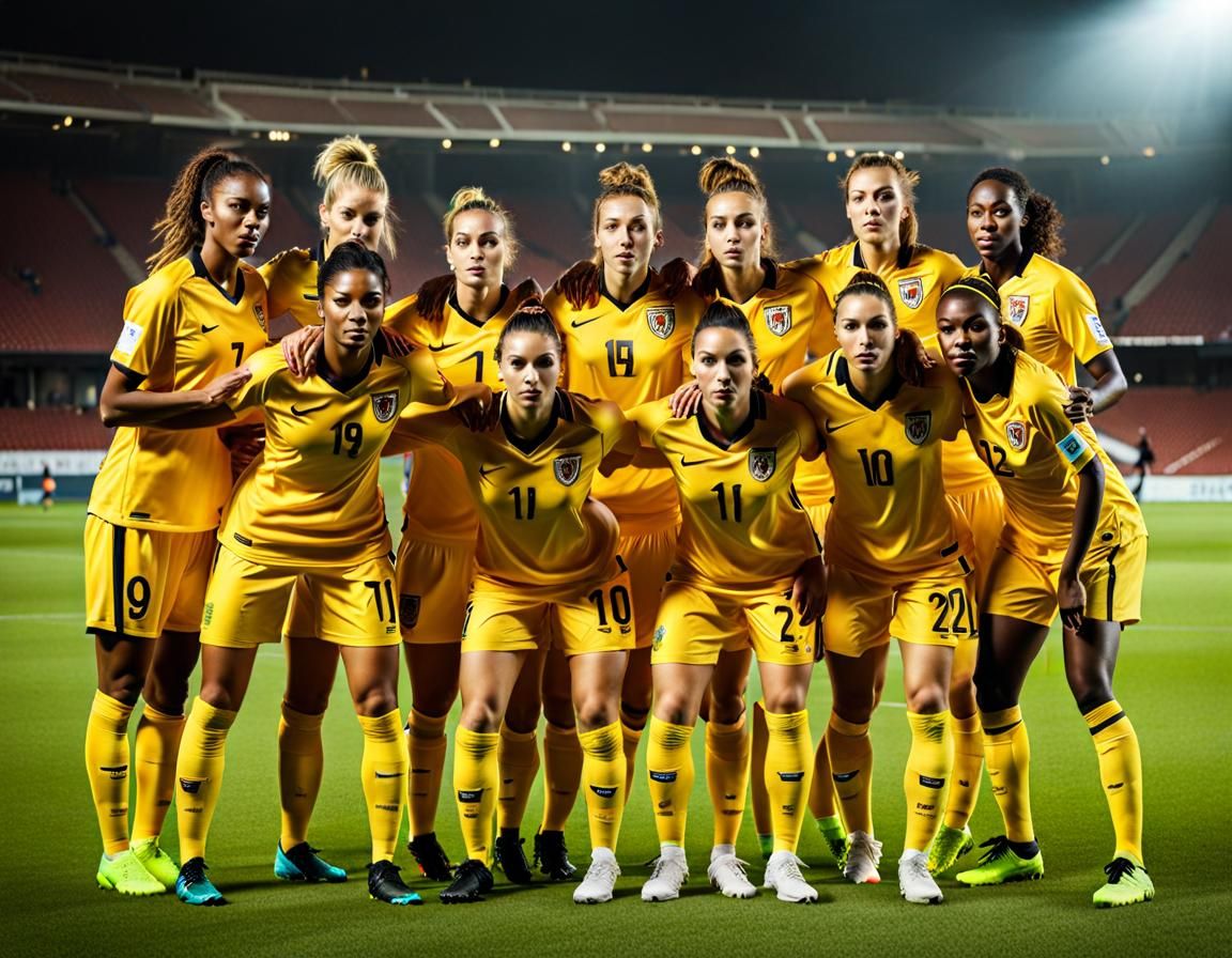 Yellow team is determined to win - AI Generated Artwork - NightCafe Creator