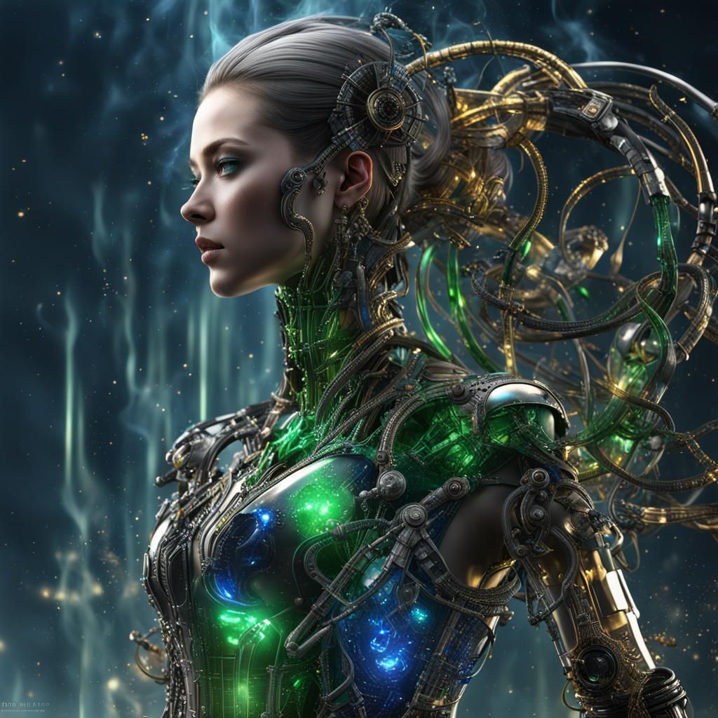 women in biomechanical body - AI Generated Artwork - NightCafe Creator