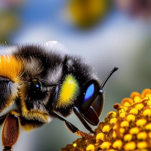 Cute Bee - AI Generated Artwork - NightCafe Creator