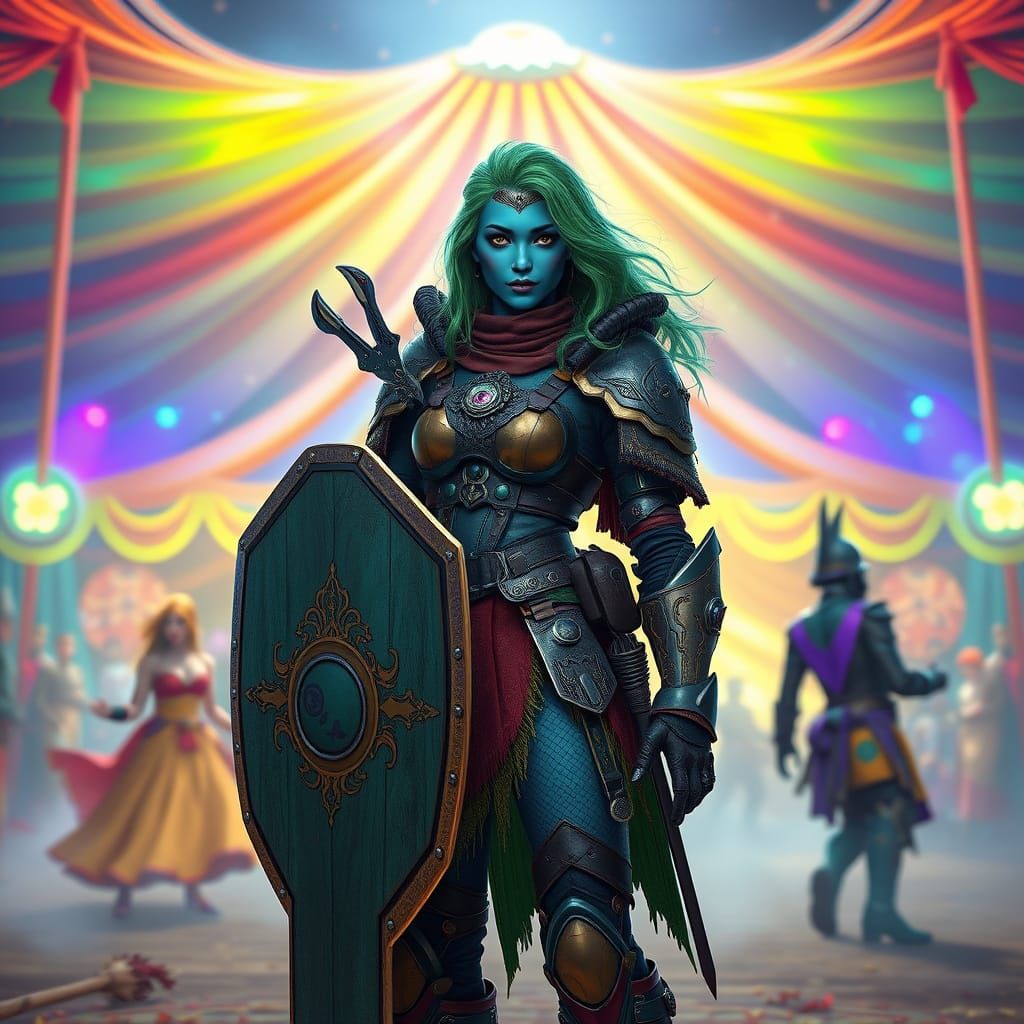 Ethereal Circus with Magical Performers and Empath... - AI Art